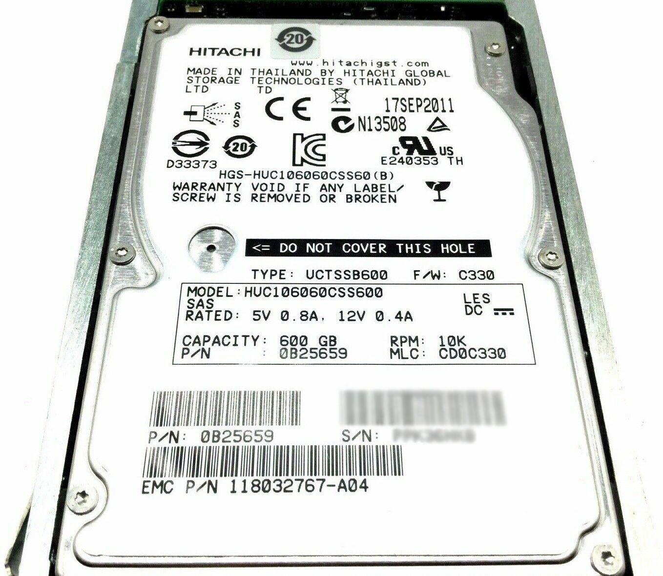 Hitachi 600GB 10K 2,5'' SAS Disk | Rack.com.tr